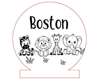 Ocean Theme Night Light SVG File Kids Bedroom - Etsy