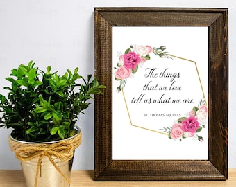 Saint Thomas Aquinas Quote Printable - Etsy