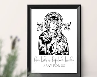 Our Lady of Perpetual Help Catholic Art Print - Etsy