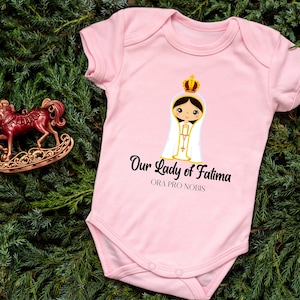 Our Lady of Fatima Baby Bodysuit: Catholic Blessed Mother Gift - Etsy