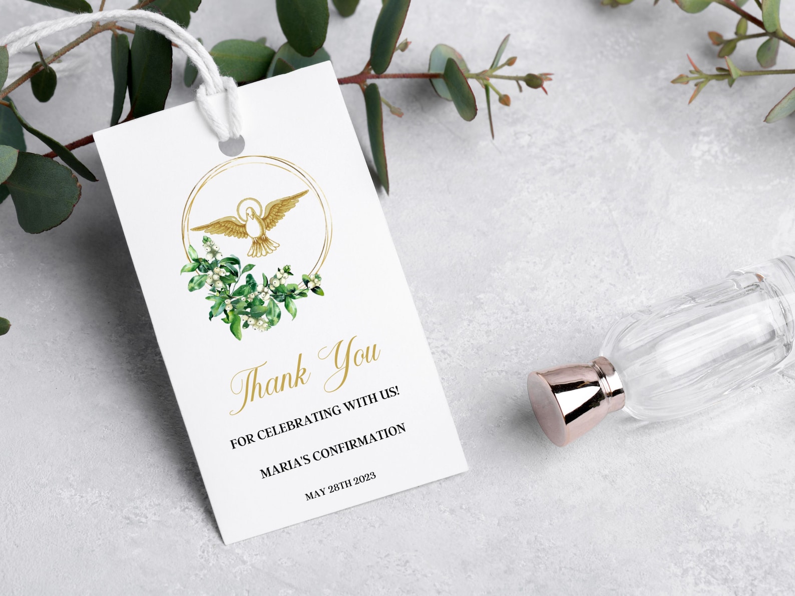 Confirmation Thank You Tag, Sacrament of Confirmation Digital Tag ...