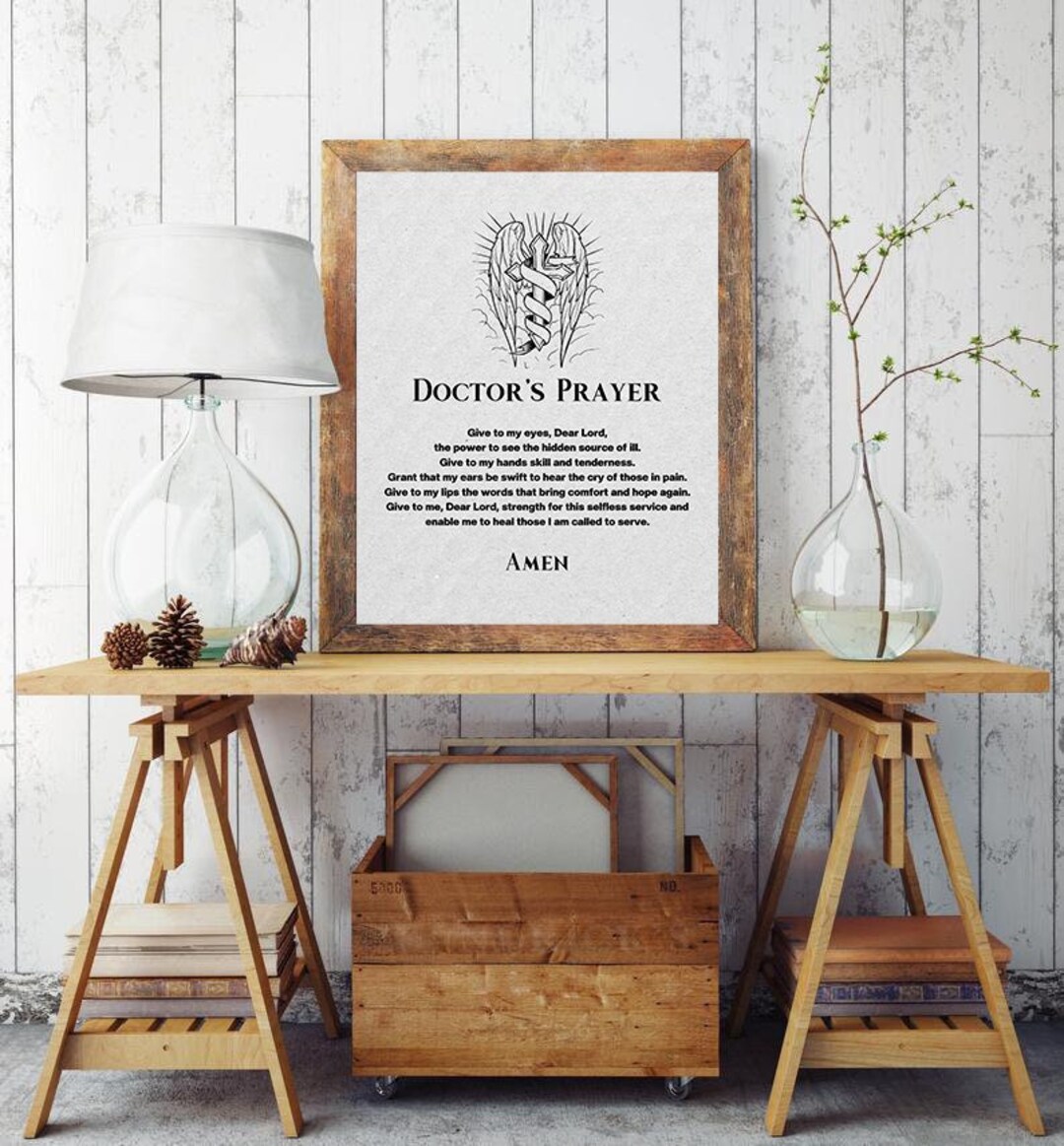 Doctor's Prayer Digital Download, Prayer for Doctors Printable, A ...