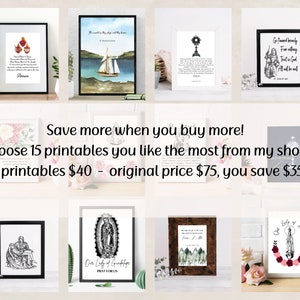 Catholic Printables Bundle, Catholic Digital Download Bundle, Catholic ...