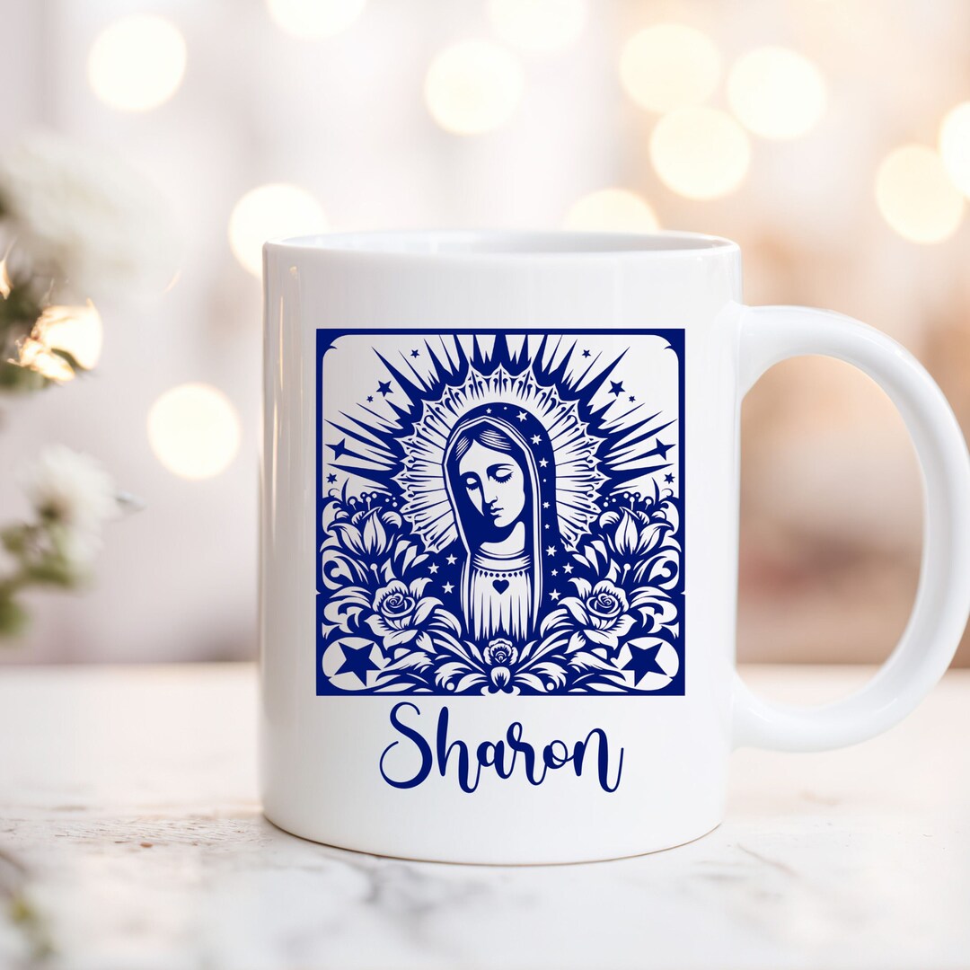 Personalized Virgin Mary Mug: Custom Catholic Gift - Etsy