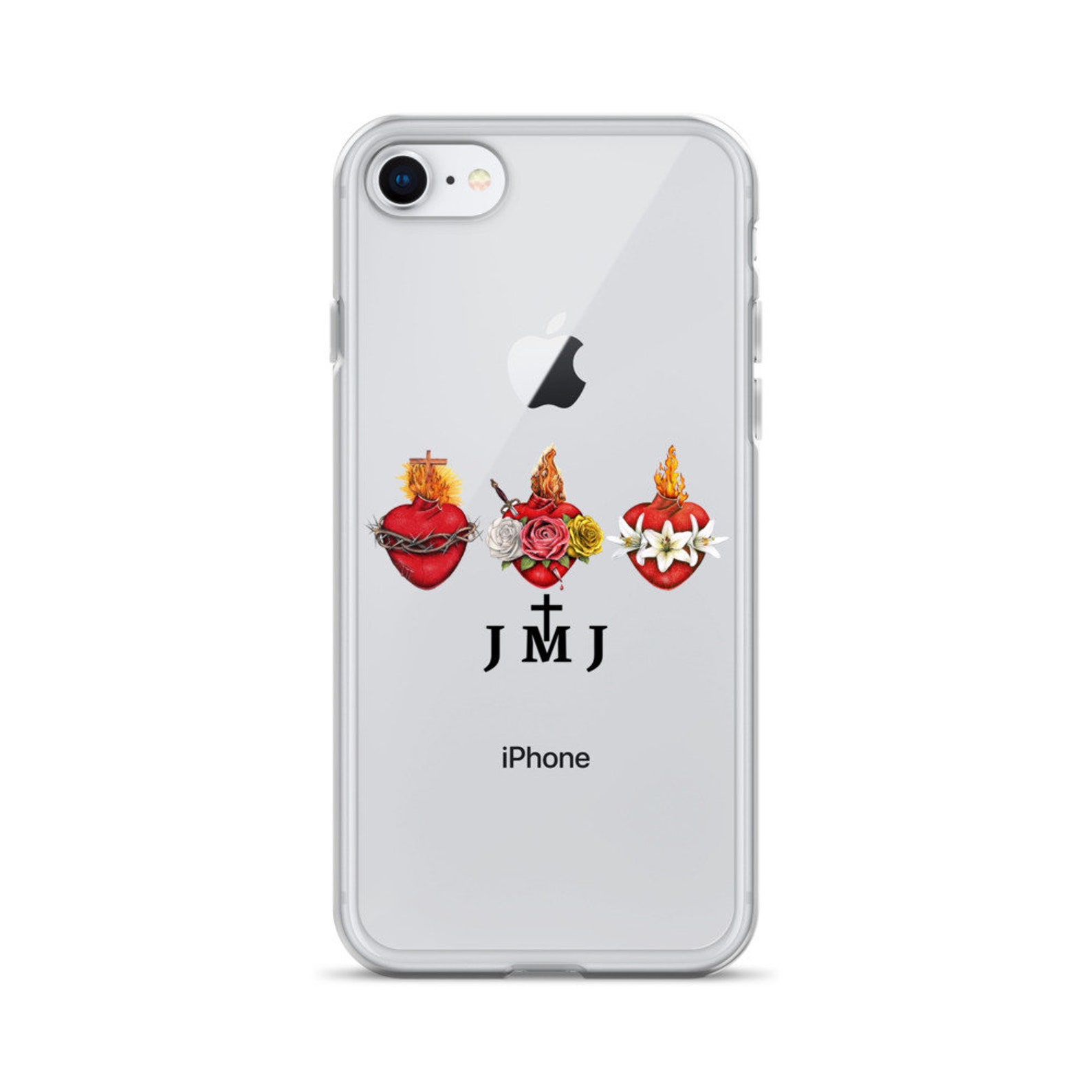 Three Hearts Holy Family iPhone Case: Catholic Gift - Etsy