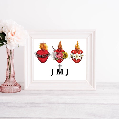 JMJ Printable Jesus Mary and Joseph Digital Download - Etsy