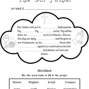 Catholic Worksheets Bundle for Kids, Catholic Activities Bundle for ...