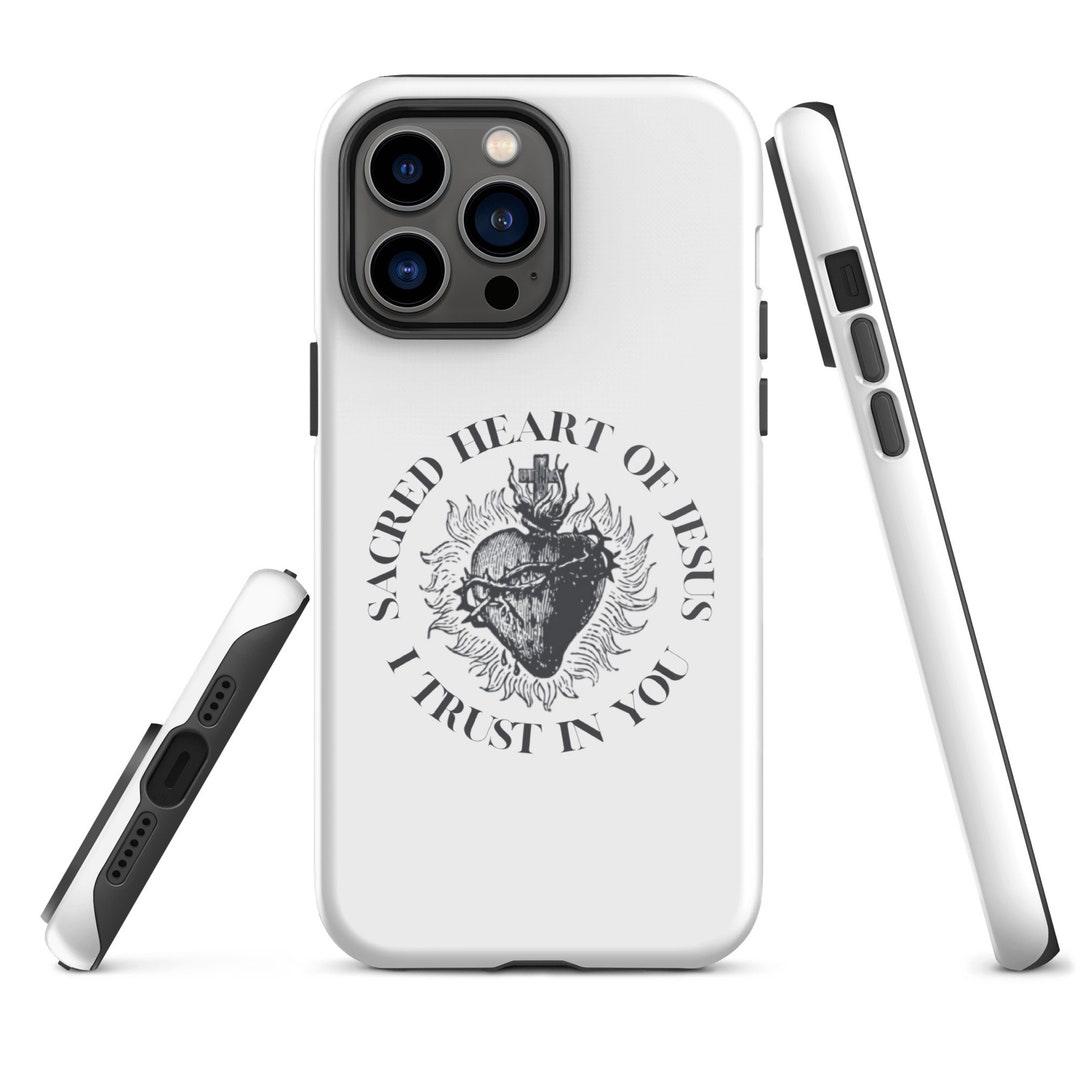 Sacred Heart of Jesus Tough iPhone Case, Jesus I Trust in You Phone ...