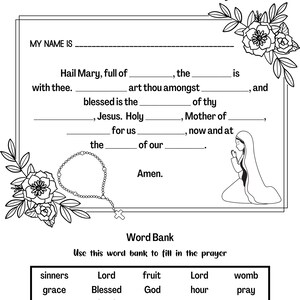 Catholic Worksheets Bundle for Kids, Catholic Activities Bundle for ...