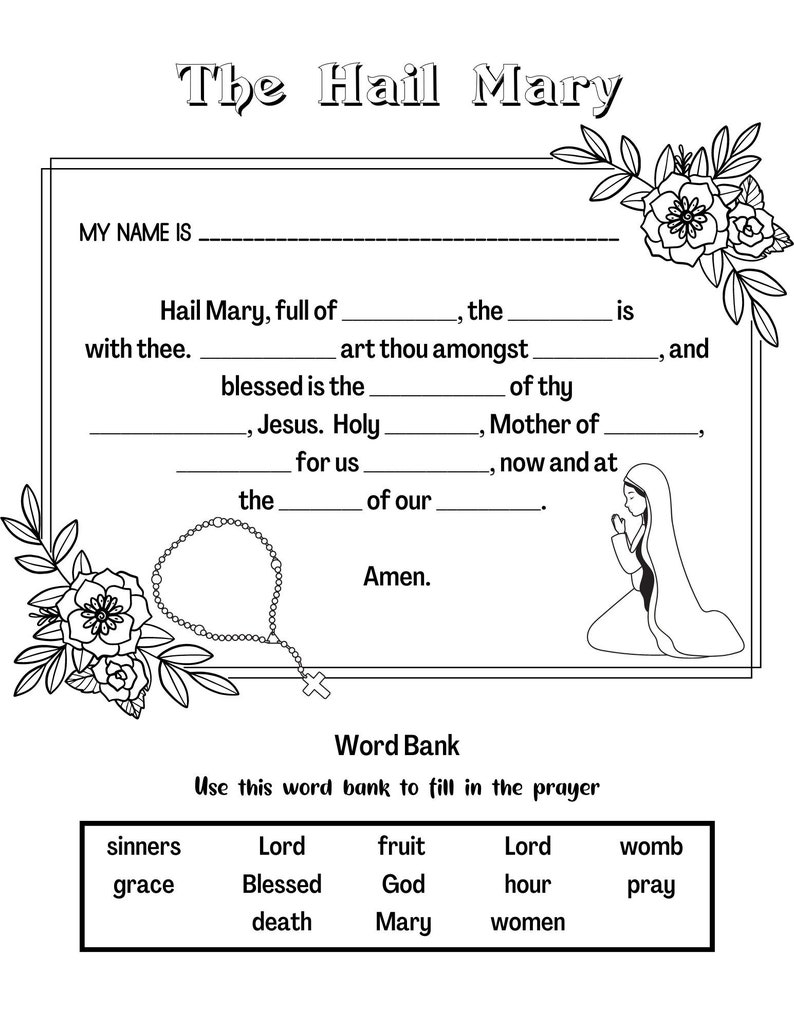 Catholic Worksheets Bundle for Kids Catholic Activities - Etsy