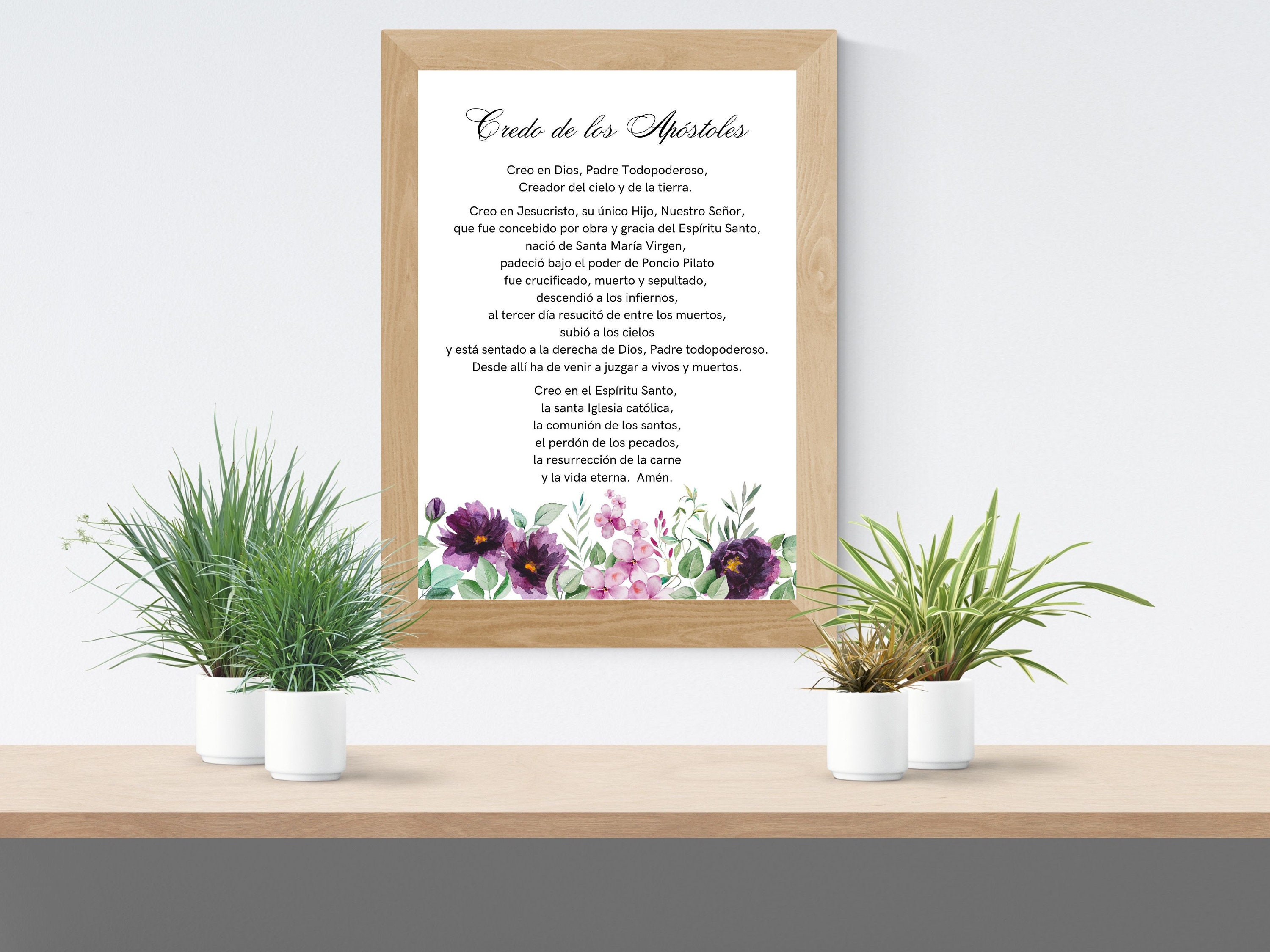 Credo de los Apóstoles Imprimible para Decorar el Hogar, Español Credo ...