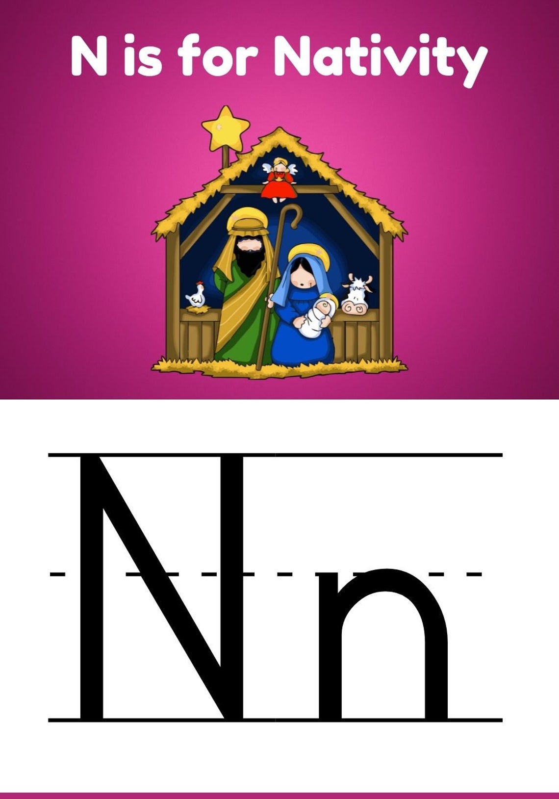 Catholic Alphabet Flash Cards for Kids Catholic ABC for - Etsy