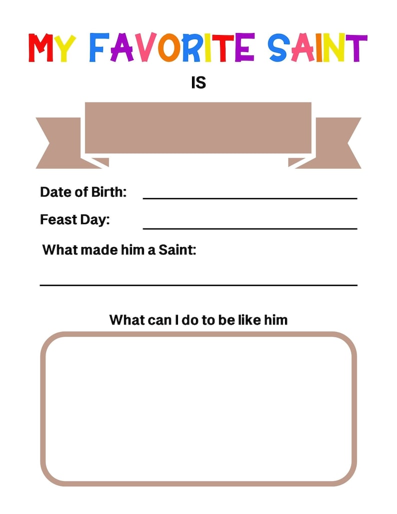Catholic Worksheets Bundle for Kids Catholic Activities - Etsy
