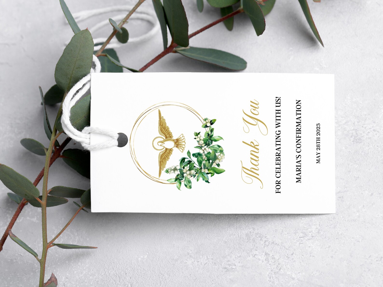 Confirmation Thank You Tag, Sacrament of Confirmation Digital Tag ...