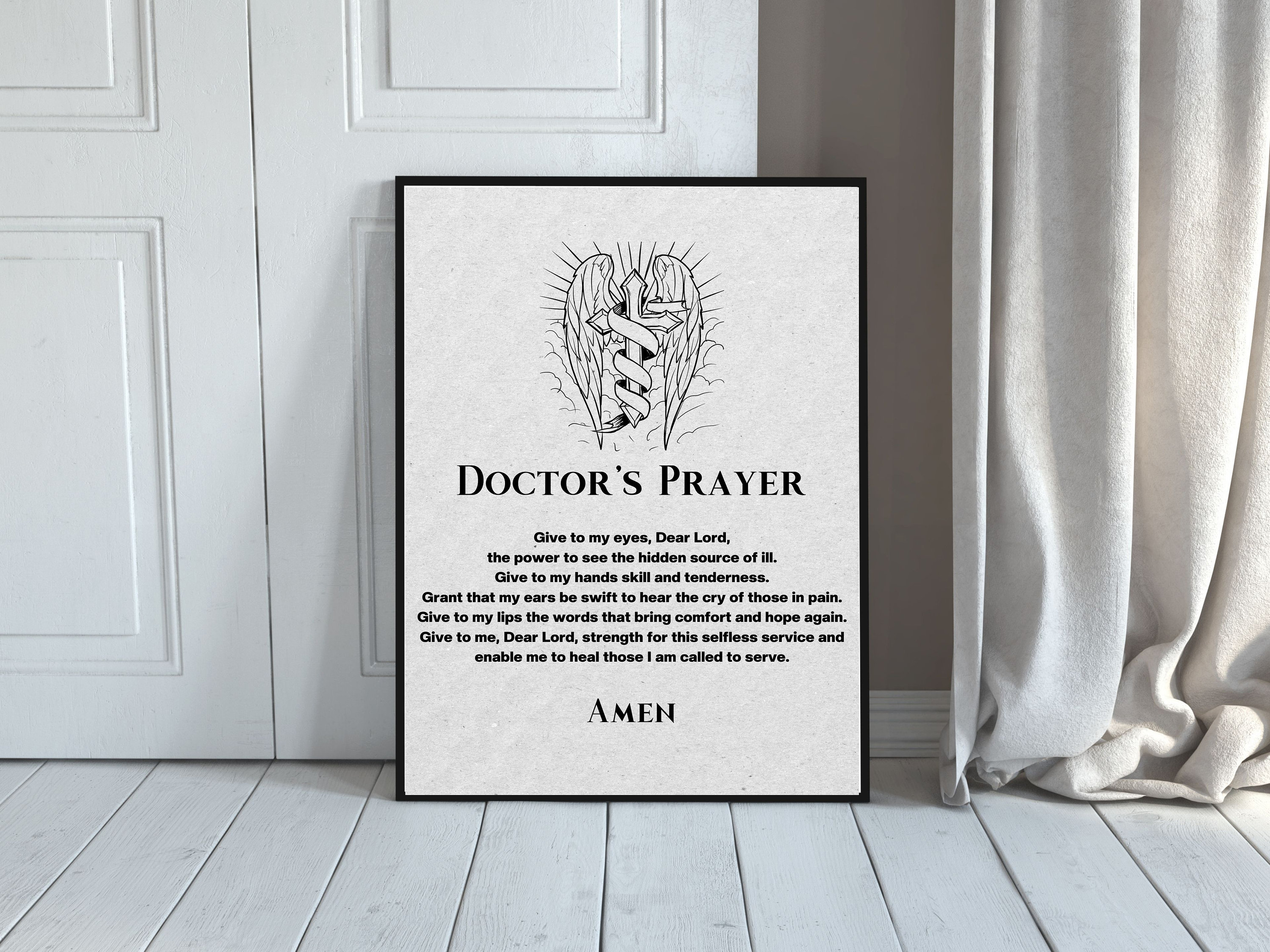 Doctor's Prayer Digital Download, Prayer for Doctors Printable, A ...