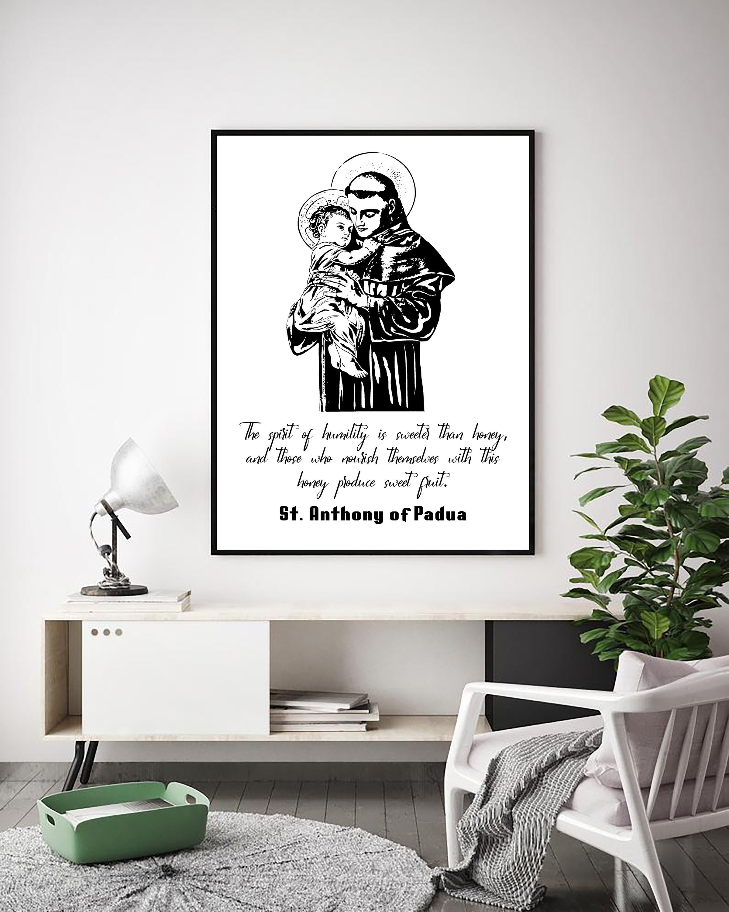 St. Anthony of Padua Printable, St. Anthony of Padua Quote Print ...