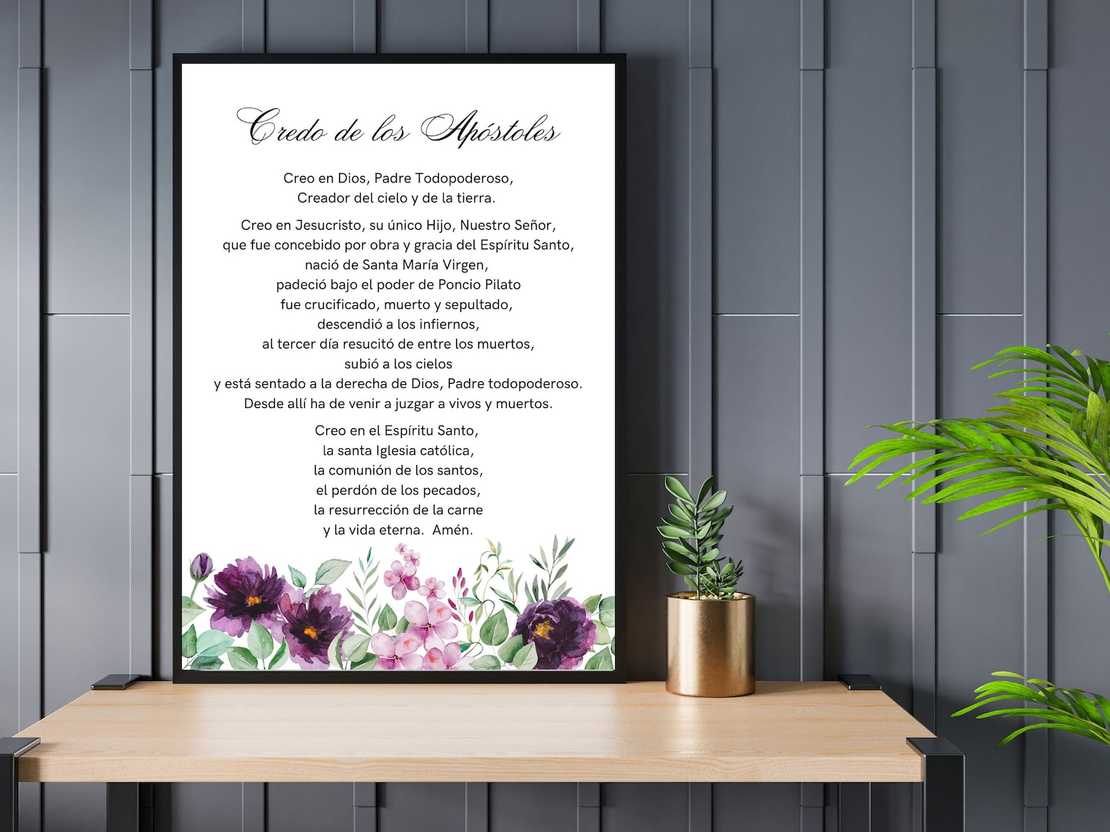 Credo De Los Apóstoles Imprimible Para Decorar El Hogar, Spanish Creed ...