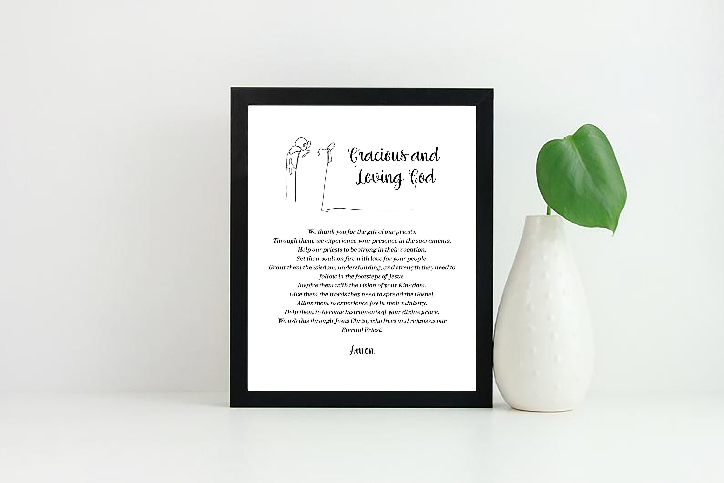 A Prayer For Priests Catholic Printable 5x7 Catholic Prayer Etsy A Prayer For Priests Catholic Printable 5x7 Catholic Prayer Etsy