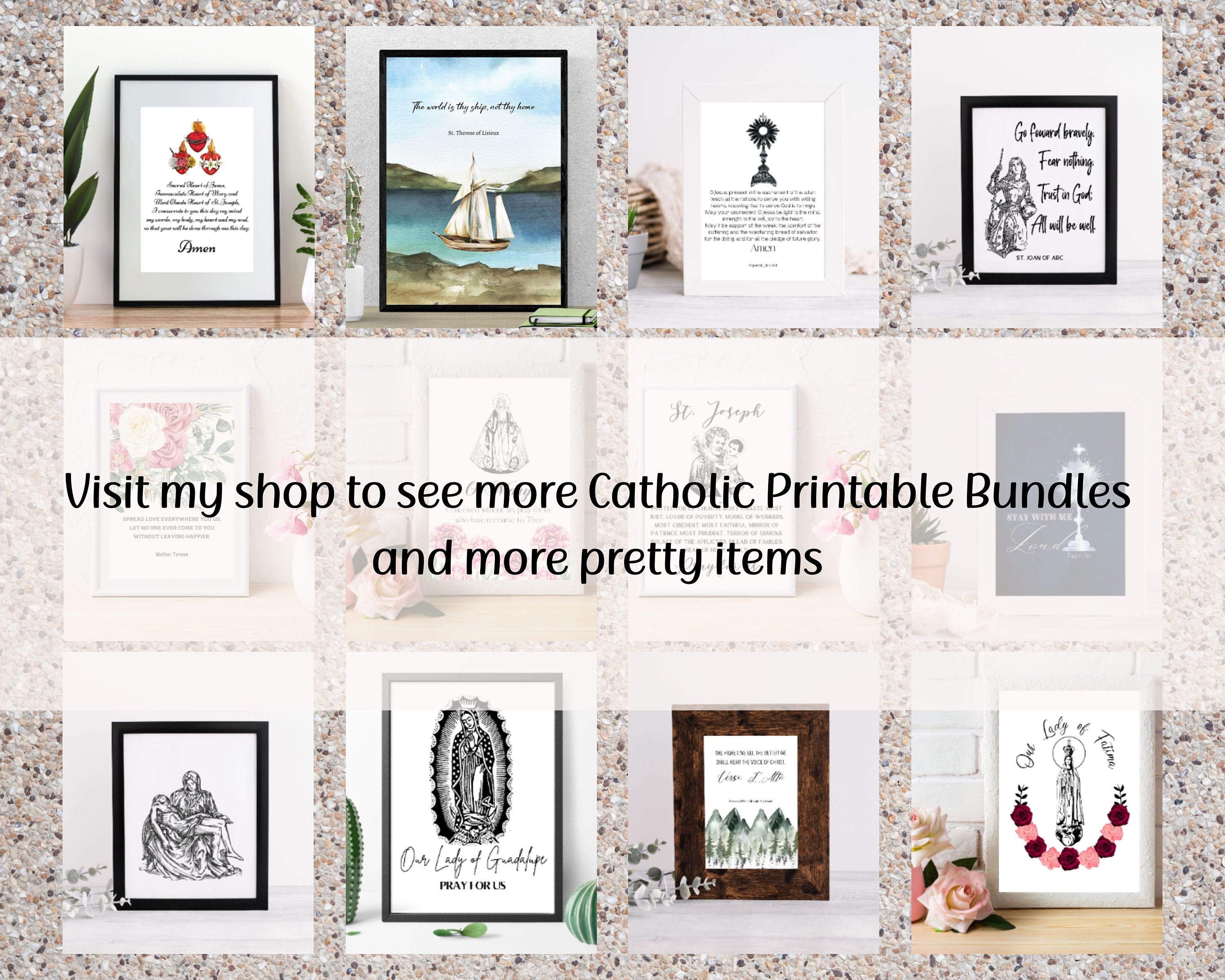 Catholic Printables Bundle Catholic Digital Download Bundle - Etsy