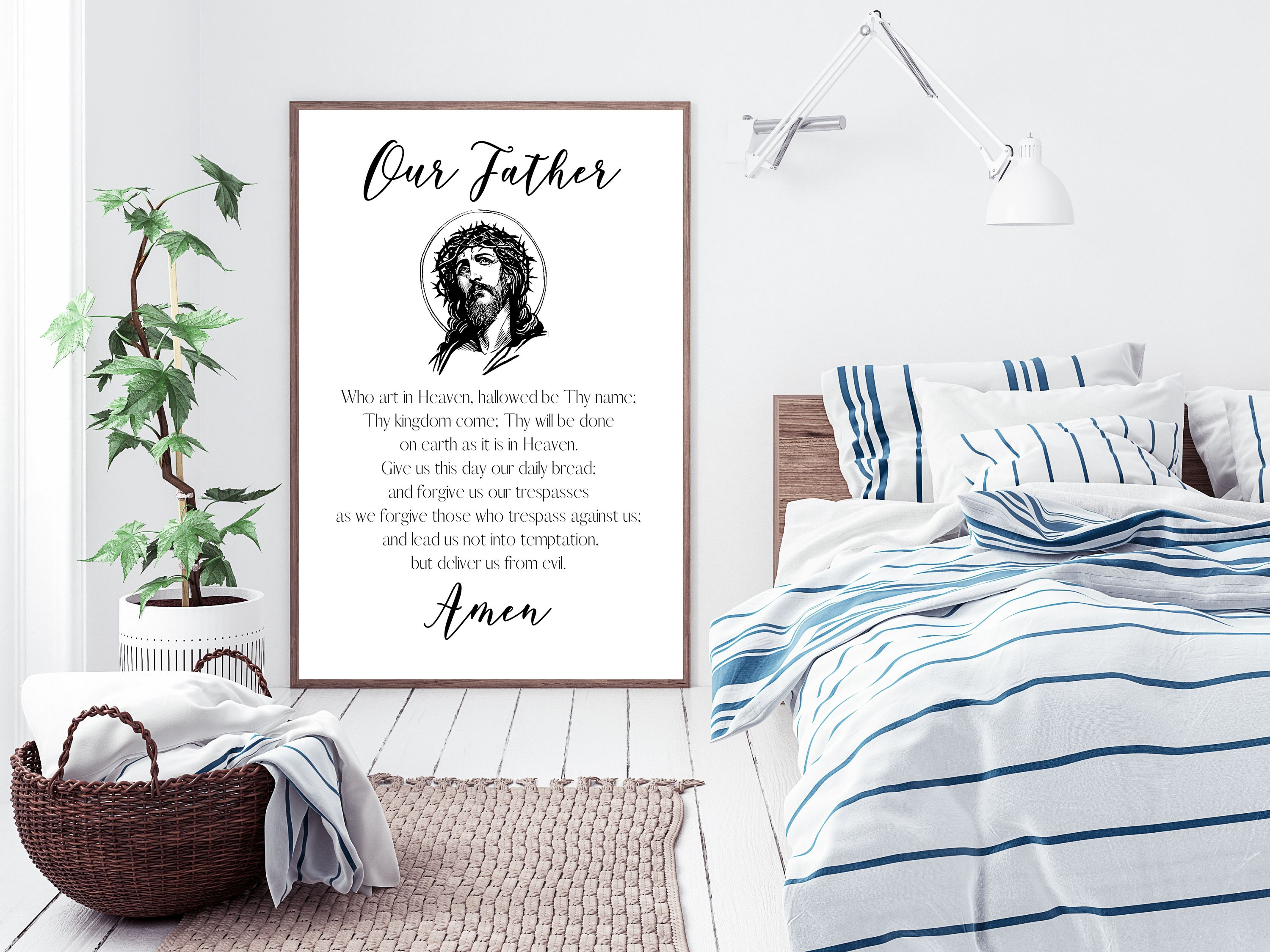 The Lord's Prayer Printable, Our Father Prayer Digital Download ...