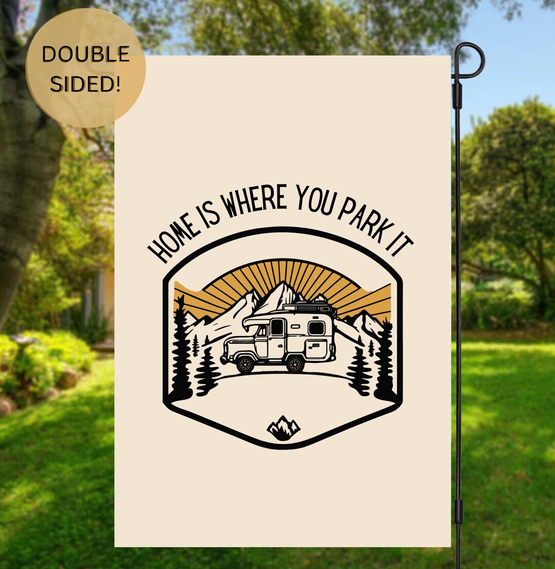 Camp Flag | Campground Flag | Double Sided | Camp Garden Flag | Yard ...