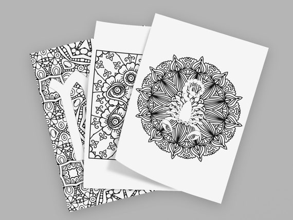 Printable: Scorpio Zodiac Sign Mandala Coloring Page Adult | Etsy