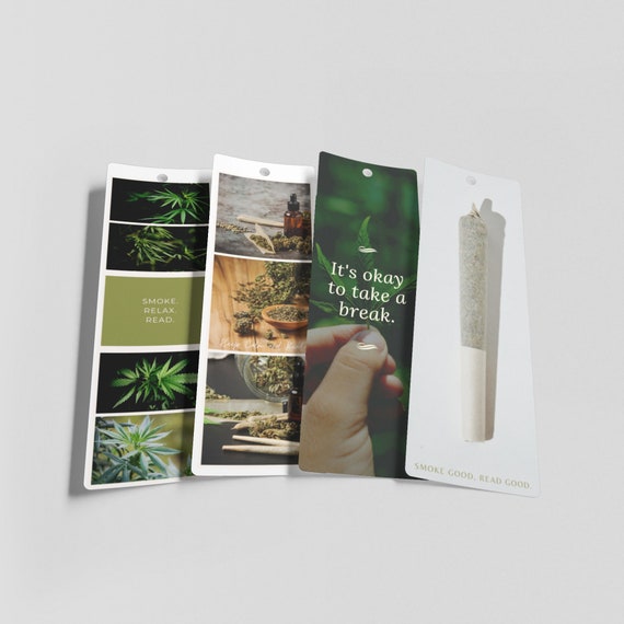 Printable Marijuana Bookmarks. Cannabis 420 Weed Bookmark - Etsy