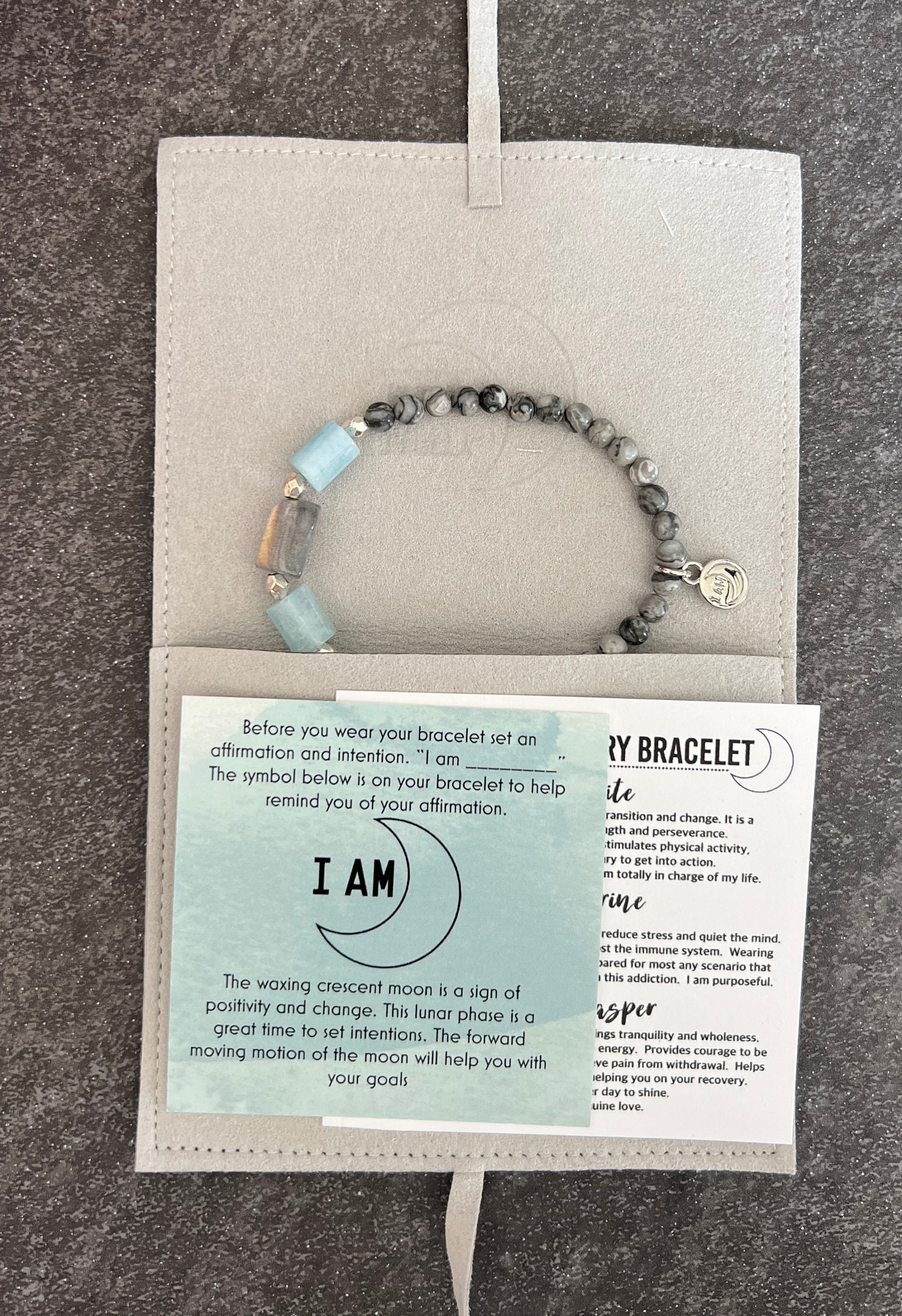 Addiction Recovery Crystal Affirmation Bracelet Beaded - Etsy