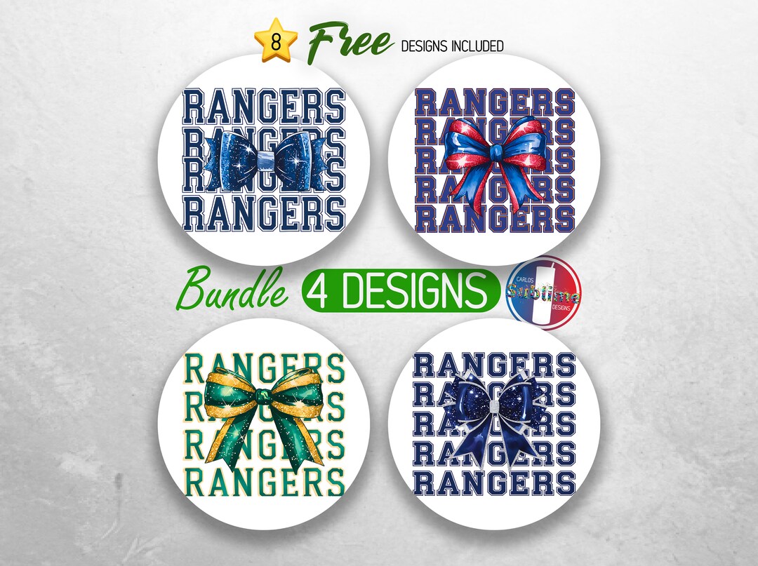 Rangers School Team Car Coaster PNG Bundle Mascot Blue White Team ...