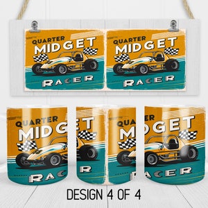 Quarter Midget Car Racing Mug Wrap PNG Bundle Kids Race Car 11oz and ...