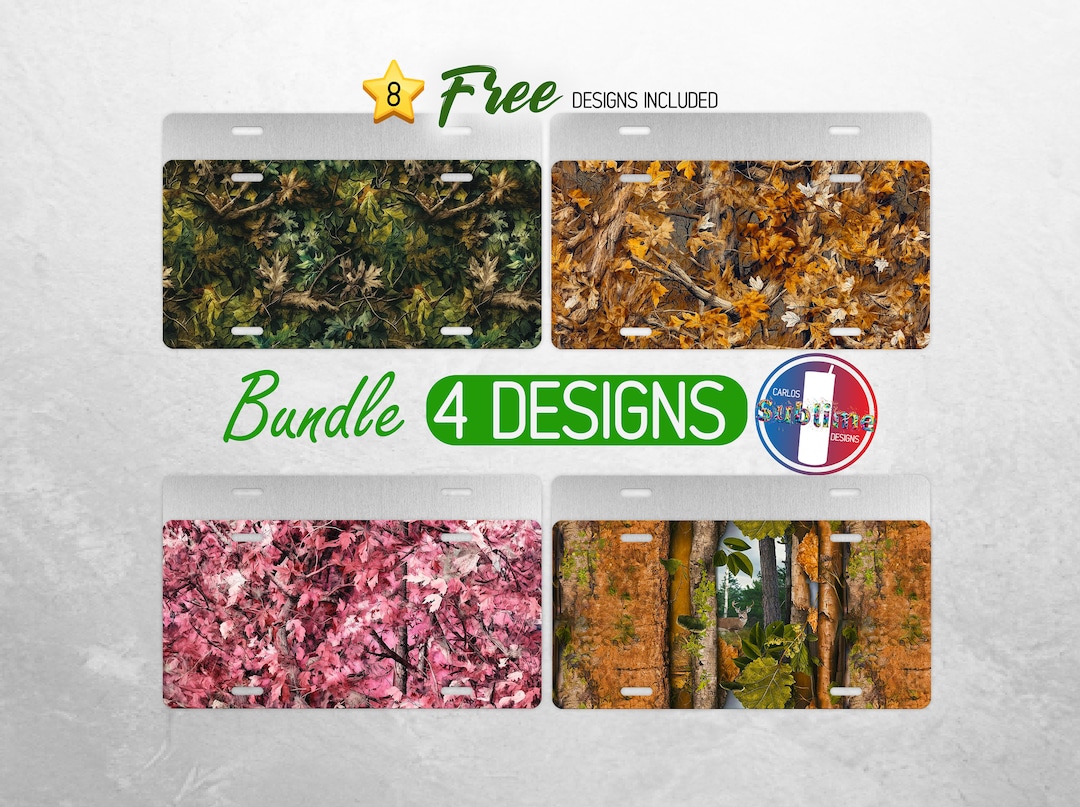 Hunt Camo License Plate PNG Real Tree Camo License Plate Design Hunting ...