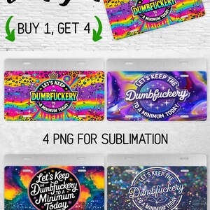 Sarcastic License Plate PNG Bundle Funny Mom License Plate Design Fun ...