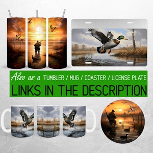 Duck Hunting License Plate PNG Mallard Duck License Plate Design Dog ...