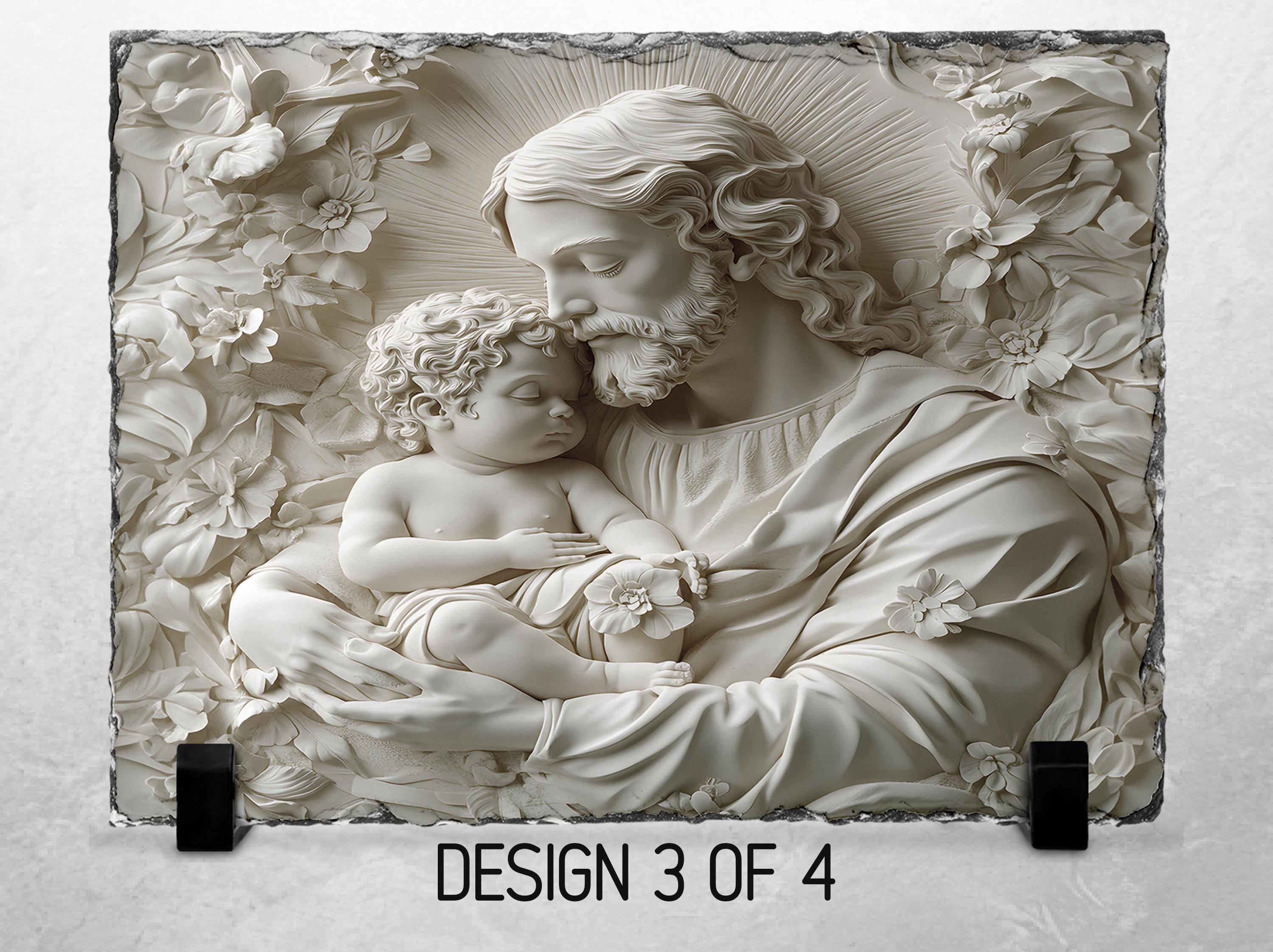 3D Jesus With Baby Slate PNG Christian Bible Slate File Bundle ...
