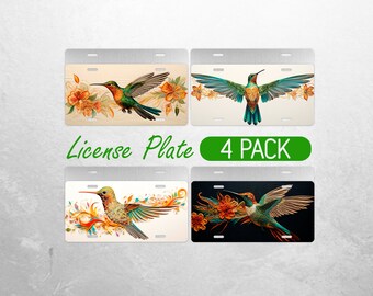 Hummingbird License Plate Sublimation Transfer Ready to Press Heat ...