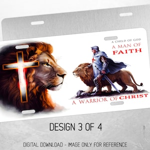 Faith Christian License Plate PNG Bible Verse License Plate Design ...
