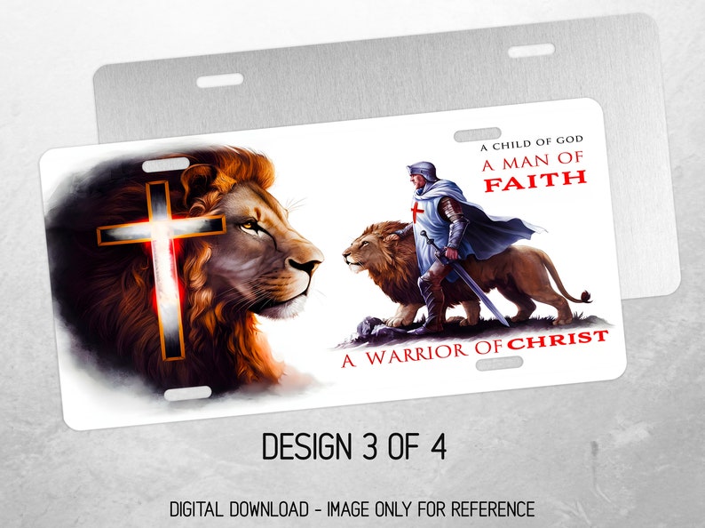 Faith Christian License Plate PNG Bible Verse License Plate Design ...