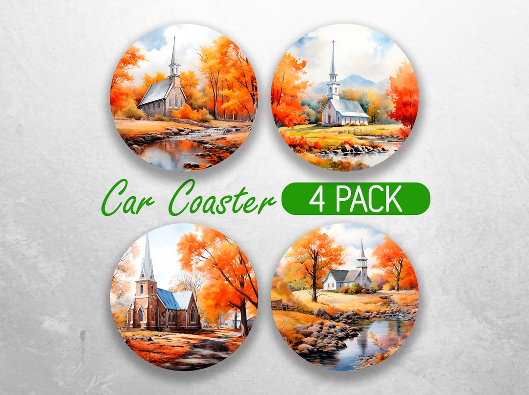 Church Car Coaster PNG Faith Christian Car Coaster Sublimation Designs ...