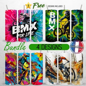 Seamless Graffiti BMX Tumbler Wrap Bundle BMX Biker 20oz Tumbler PNG ...