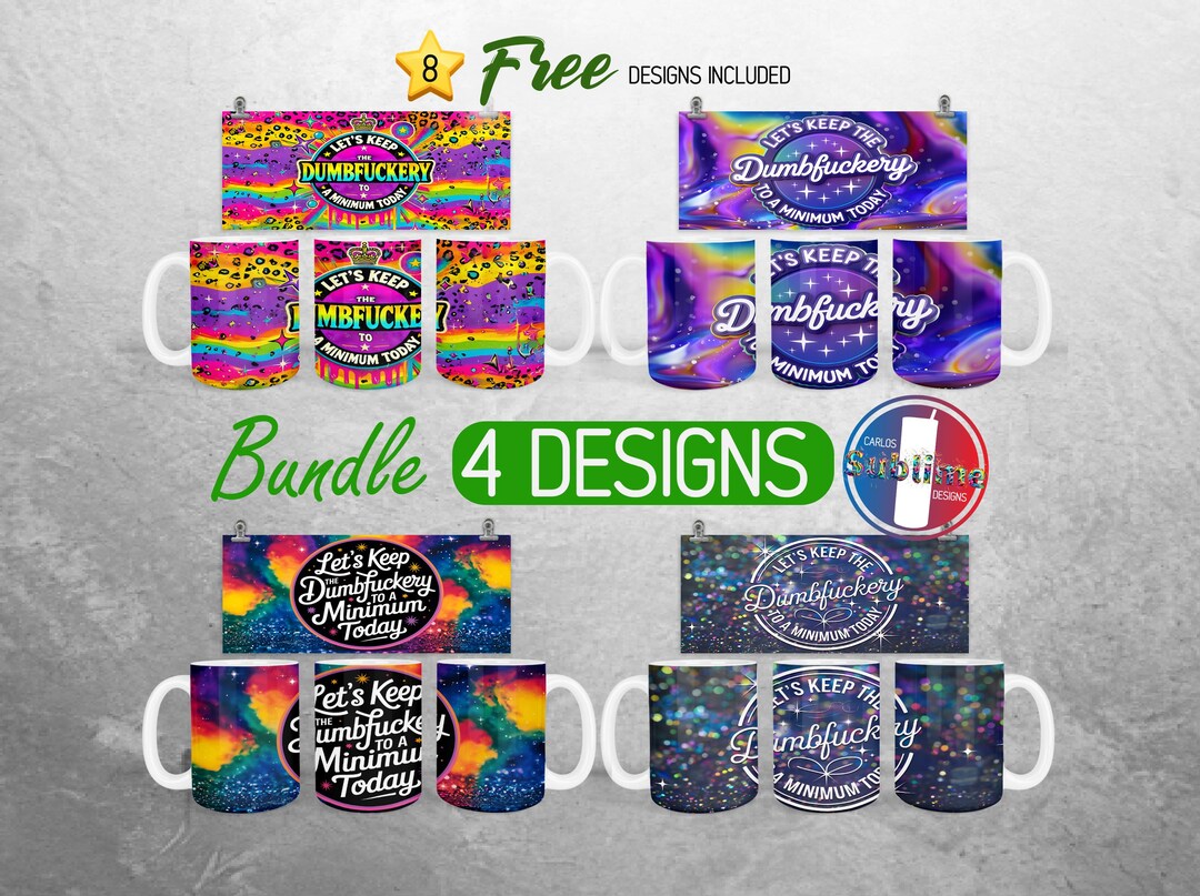 Sarcastic Mug Wrap PNG Bundle Funny Mom 15oz Mug Wrap Fun Quote Full ...