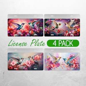 3D Hummingbird License Plate PNG Bundle Humming Birds License Plate ...