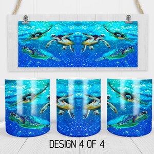 3D Sea Turtle Mug Wrap PNG Ocean Seashells 11oz and 15oz Mug ...