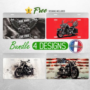 Vintage Motorcycle License Plate PNG Man Classic Motorcycle License ...