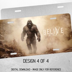 Bigfoot License Plate PNG Nature Sasquatch License Plate Design Wild ...