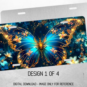Stunning Butterfly License Plate PNG Steampunk Butterfly License Plate ...