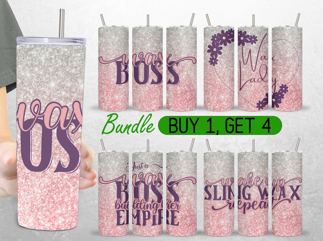 Wax Boss Tumbler Wrap Bundle PNG Wax Boss Building Her Empire Tumbler ...