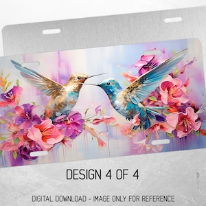 3D Hummingbird License Plate PNG Bundle Humming Birds License Plate ...