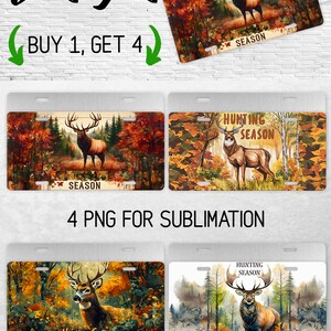 Camo Deer License Plate PNG Elk Hunting Season License Plate Design ...