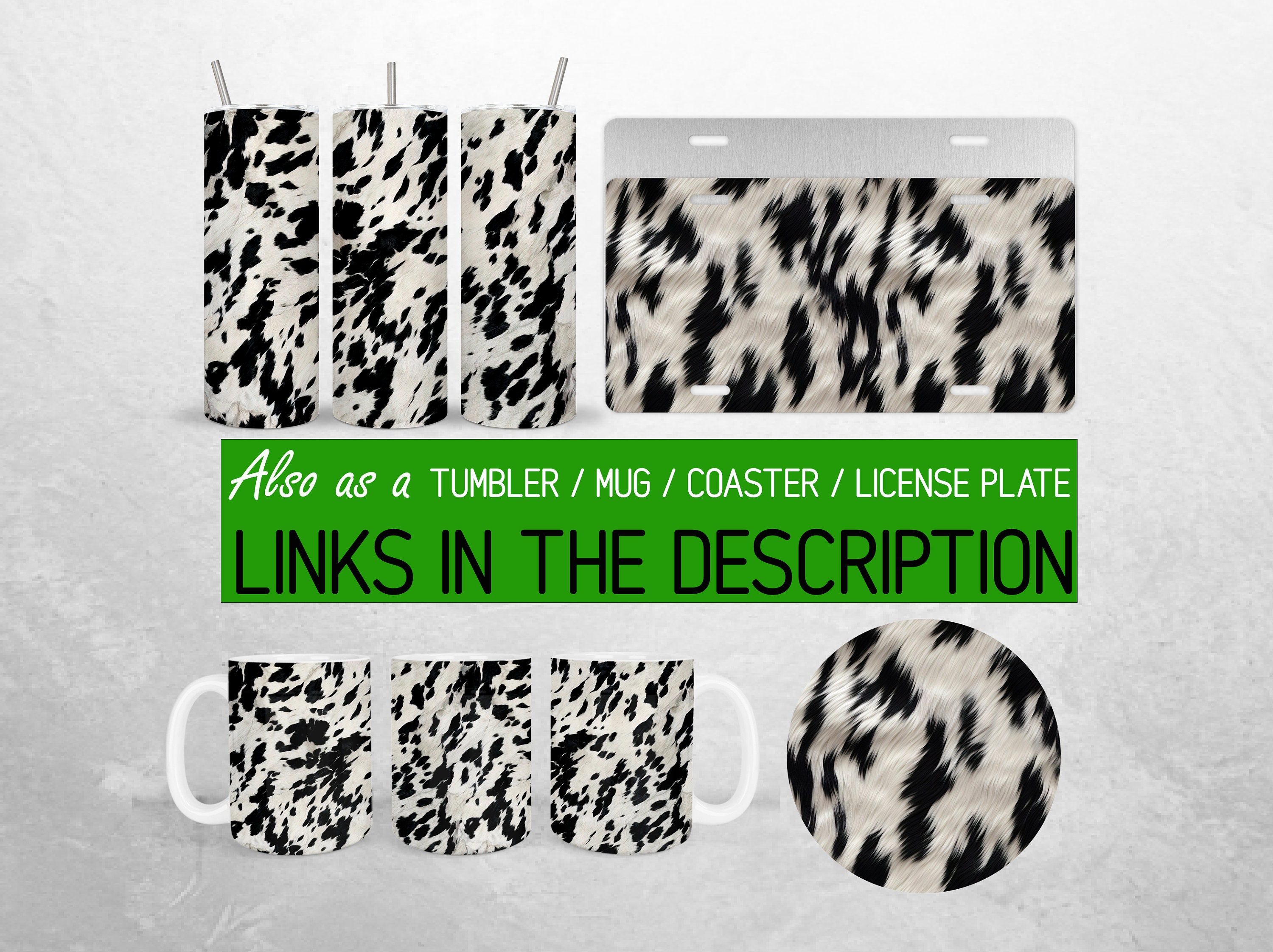 Cow Print Car Coaster PNG Cowhide Cow Coaster Sublimation Designs Cow ...