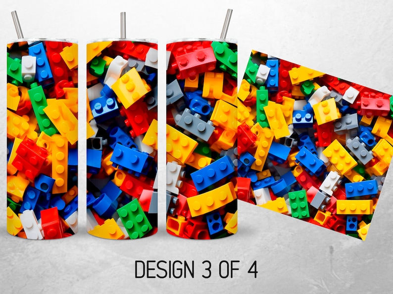Building Blocks Tumbler Wrap for Kids Toys Tumbler PNG Add Your Name ...